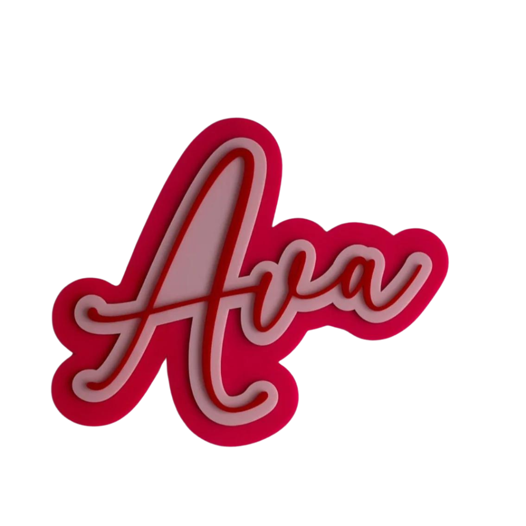 Cursive Name Wall Sign - Personalised – Peach & May